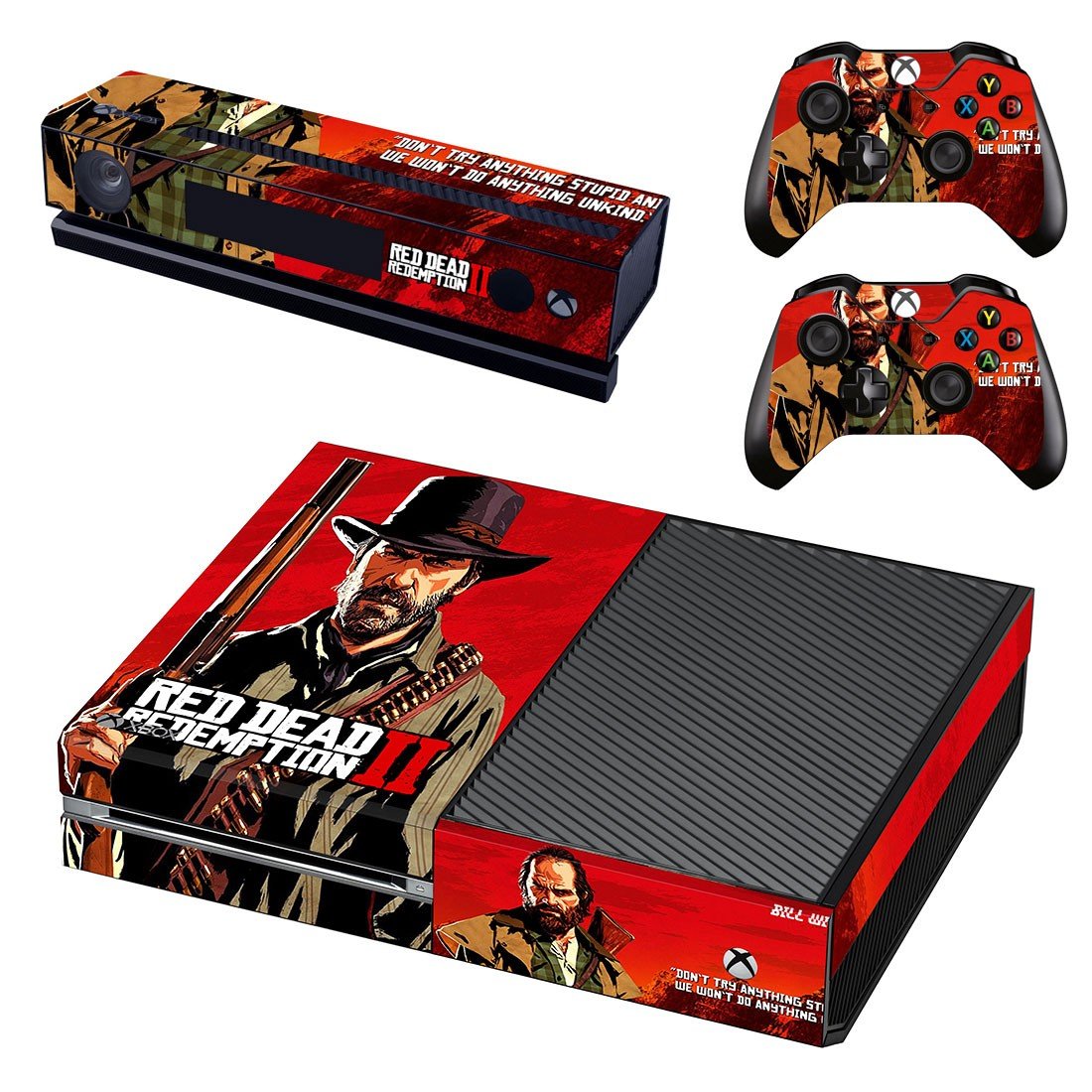 Red Dead Redemption 3 decal skin sticker for Xbox One console and ...