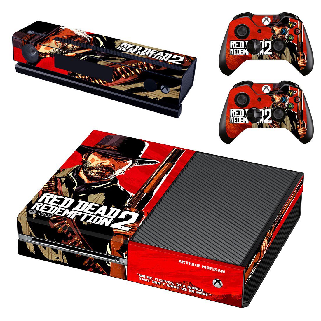 Red Dead Redemption 2 decal skin sticker for Xbox One console and ...