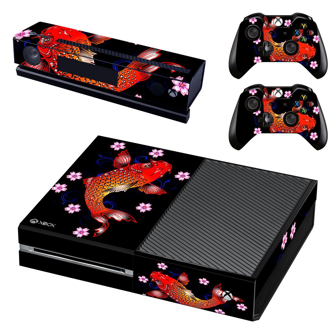 Nice fish decal skin sticker for Xbox One console and controllers