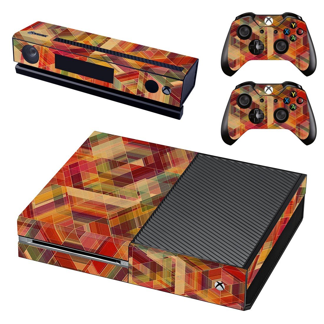 Wood spiral decal skin sticker for Xbox One console and controllers