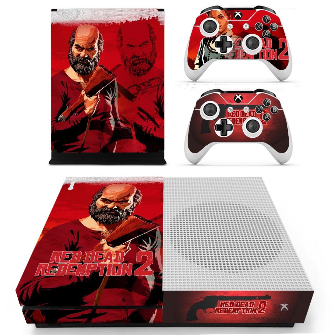 Red Dead Redemption 2 decal skin sticker for Xbox One S console and ...