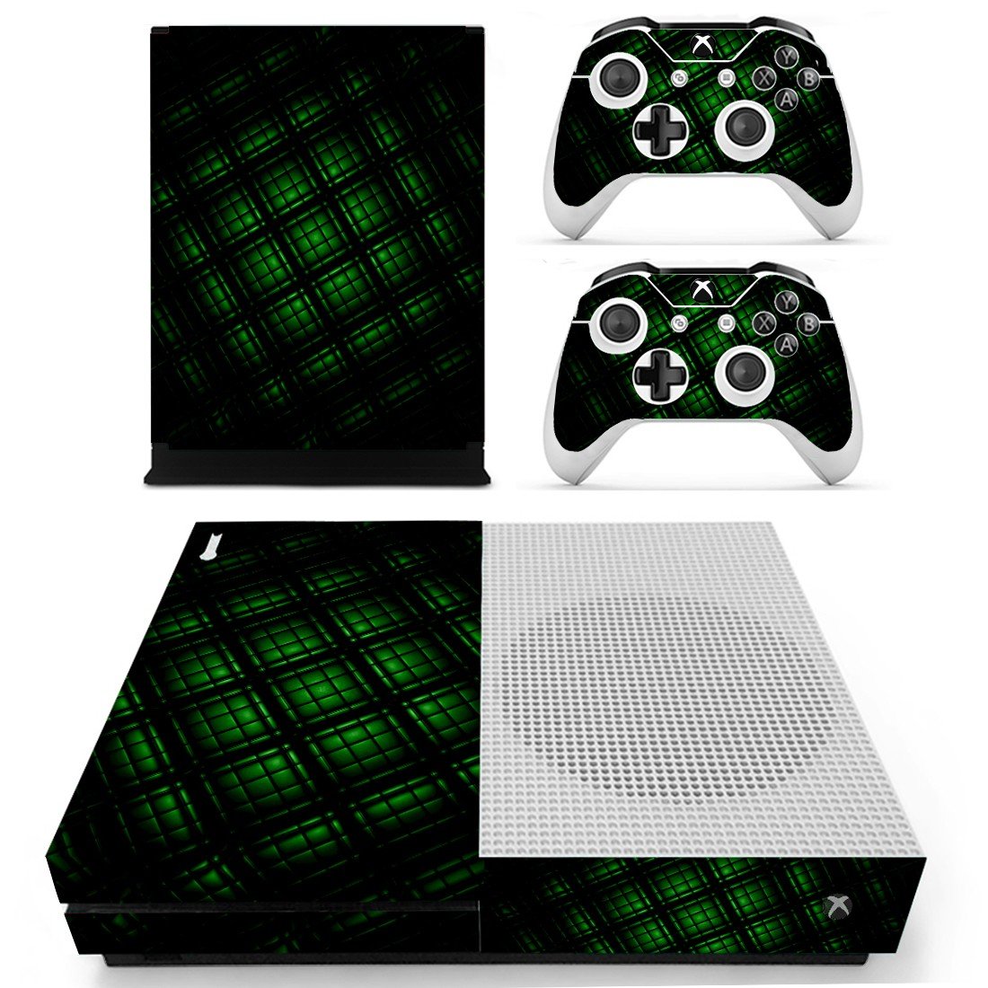 Tech wallpaper decal skin sticker for Xbox One S console and controllers