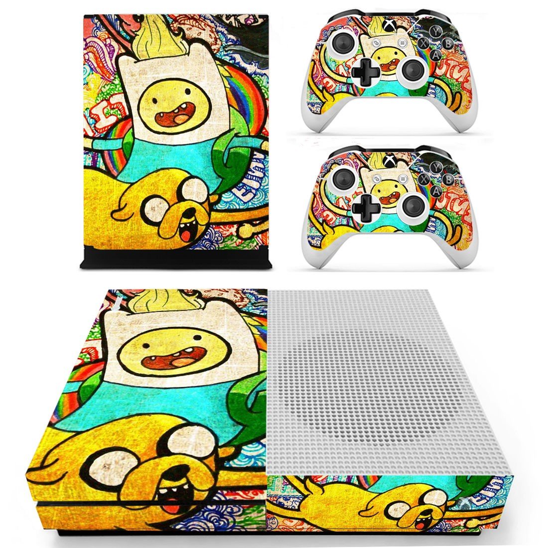Adventure time wallpaper decal skin sticker for Xbox One S console and ...