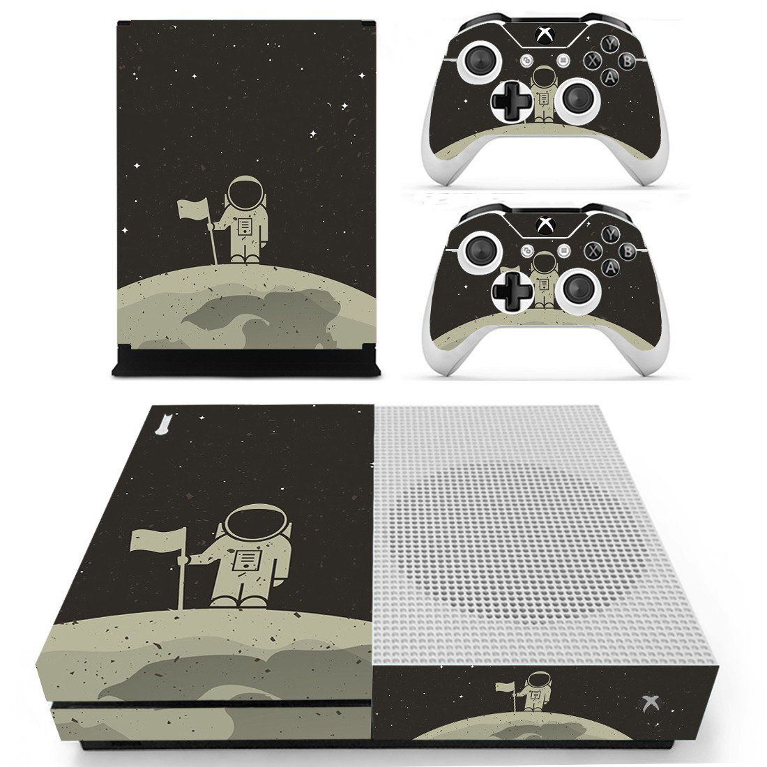 Astronaut Clipart decal skin sticker for Xbox One S console and controllers