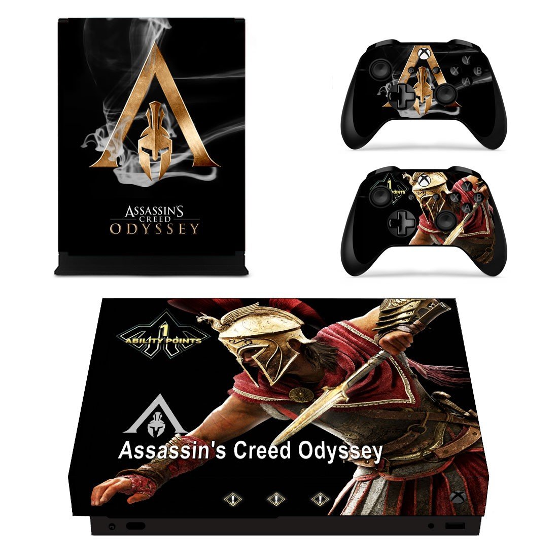 Assassins Creed Odyssey decal skin sticker for Xbox One X console and ...