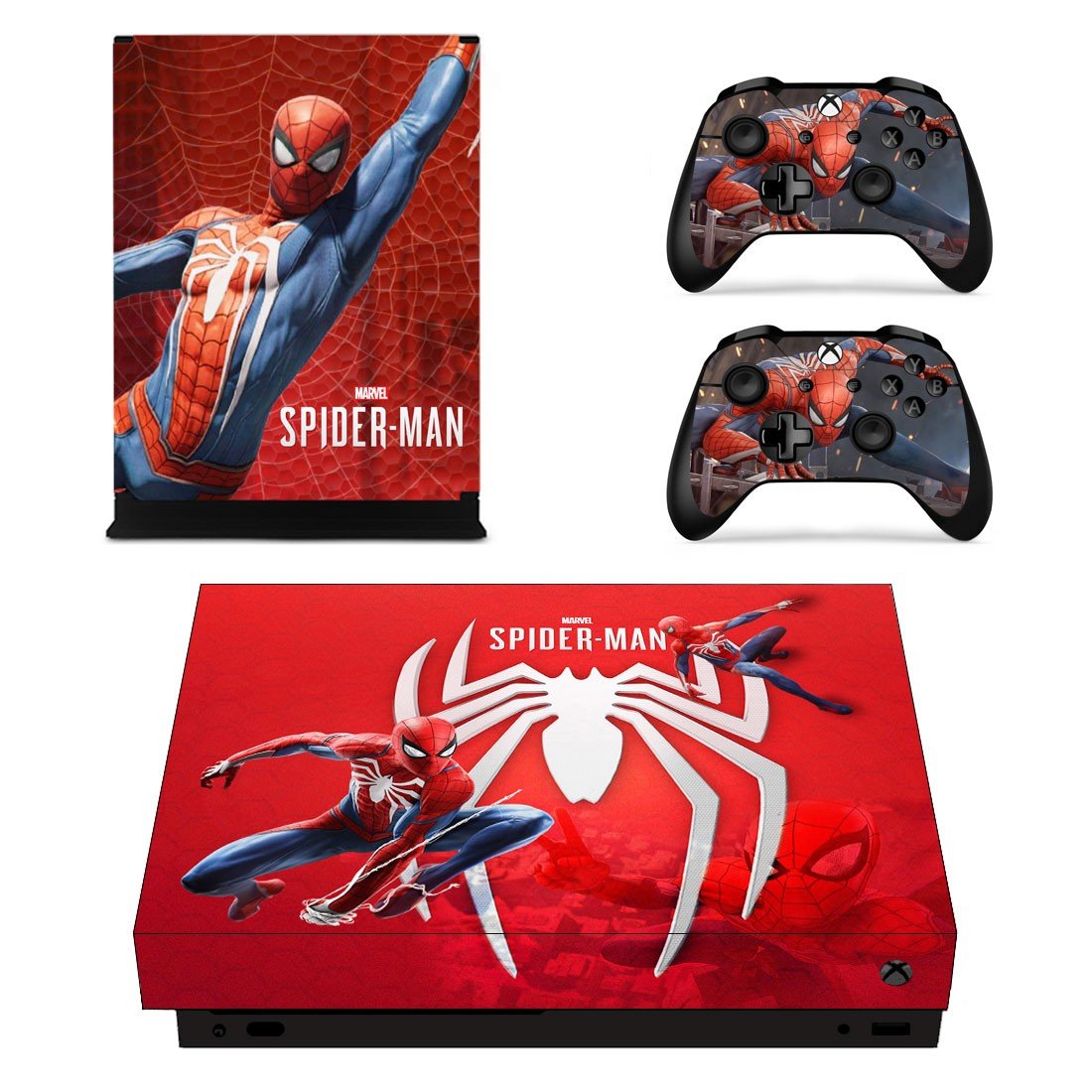 The amazing Spider Man decal skin sticker for Xbox One X console and ...