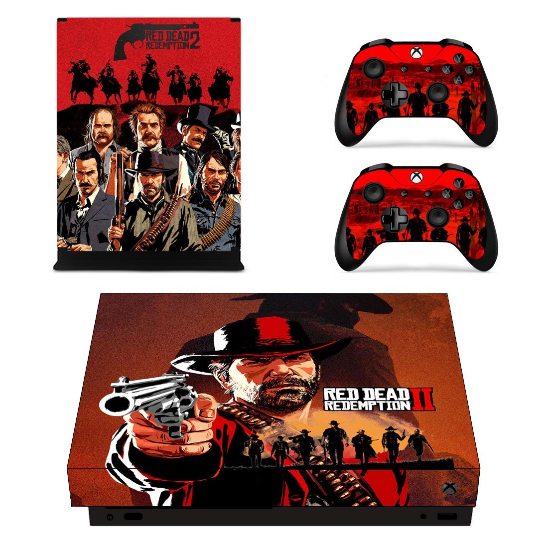 Red Dead Redemption 2 decal skin sticker for Xbox One X console and ...