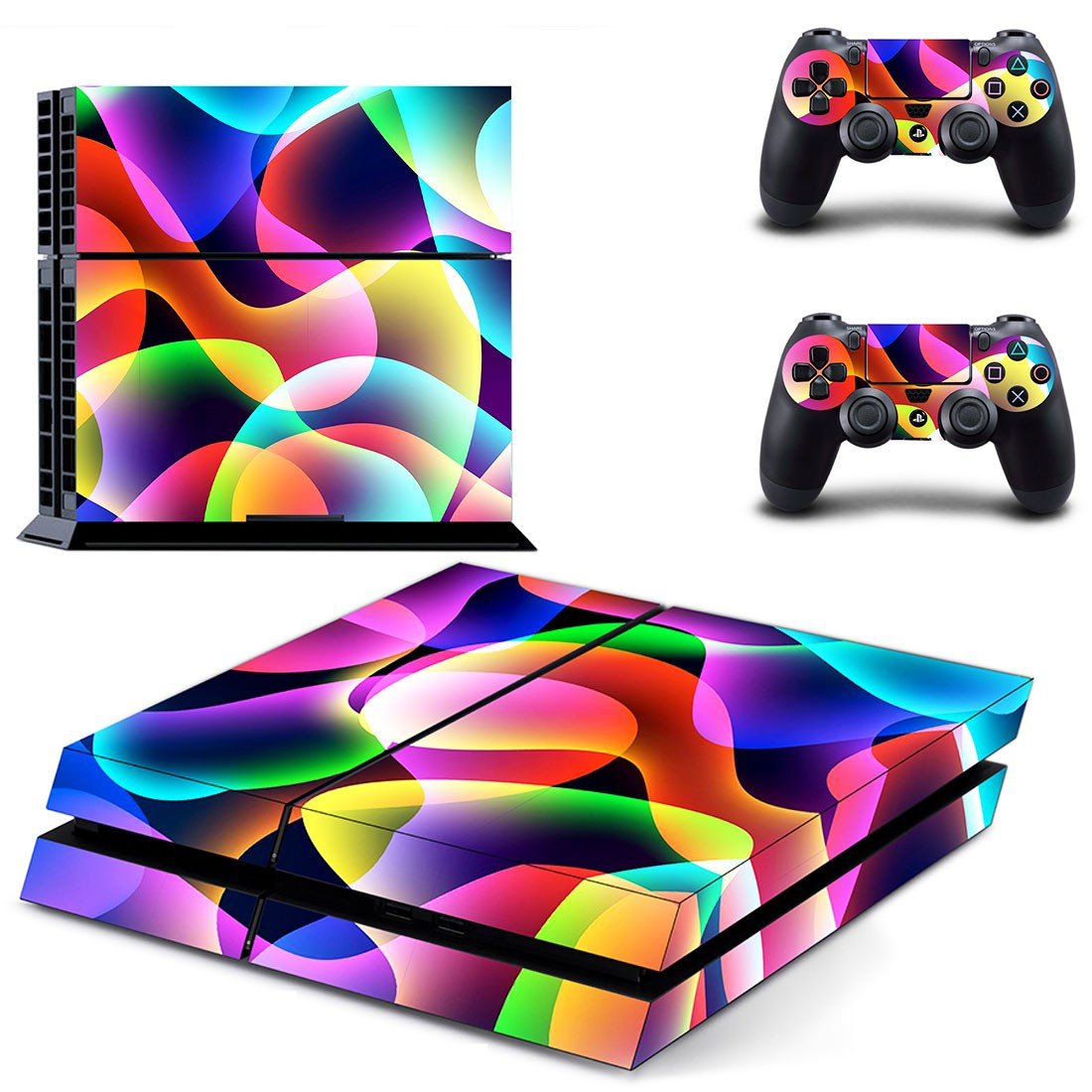 Tech wallpaper decal skin sticker for PS4 console and controllers