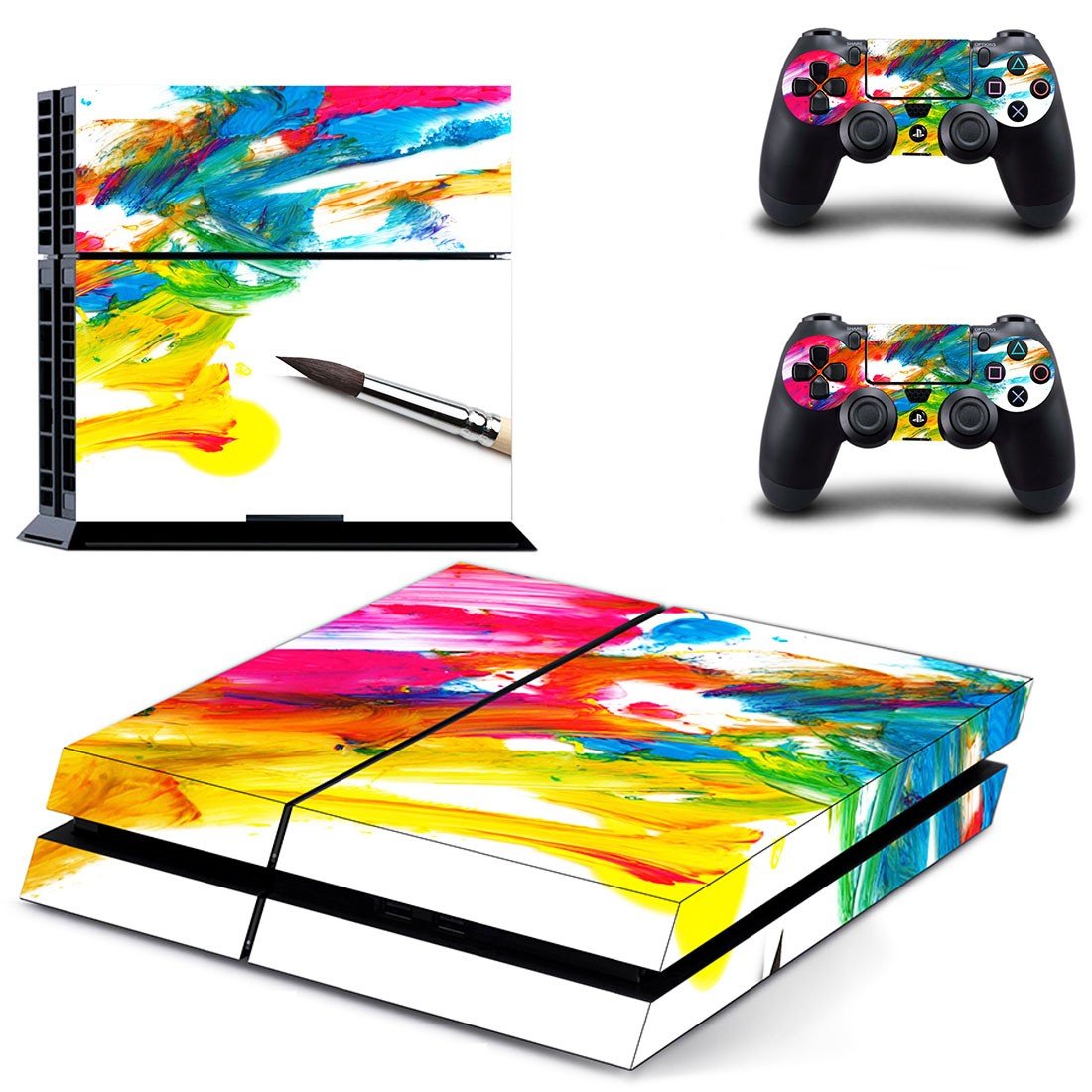 Painted Picture decal skin sticker for PS4 console and controllers
