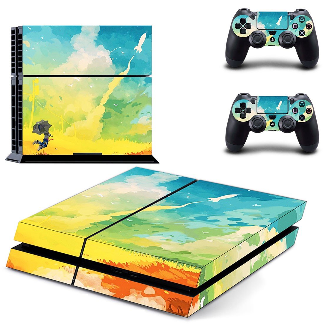 Painted Picture decal skin sticker for PS4 console and controllers