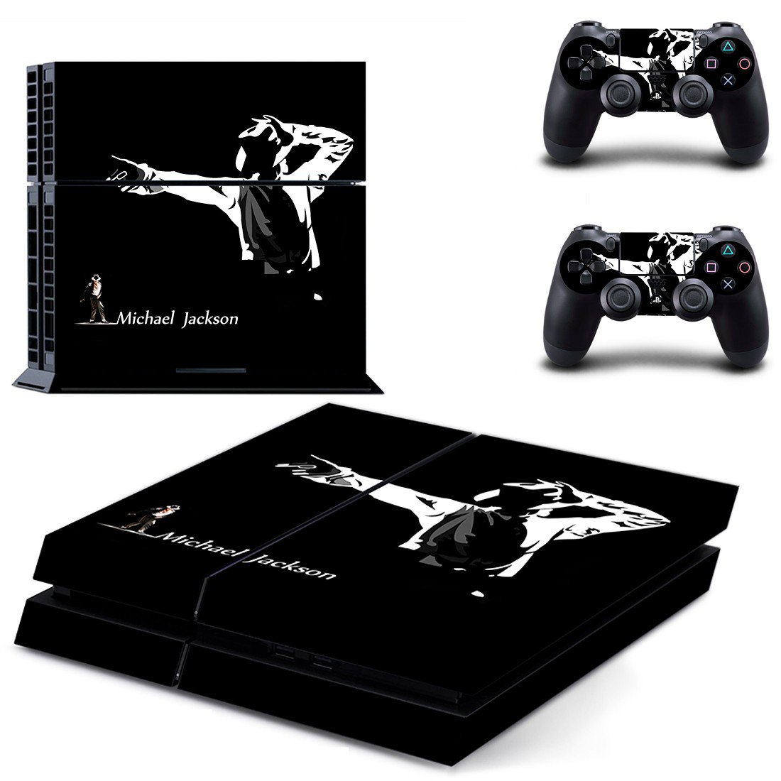 Michael Jackson decal skin sticker for PS4 console and controllers
