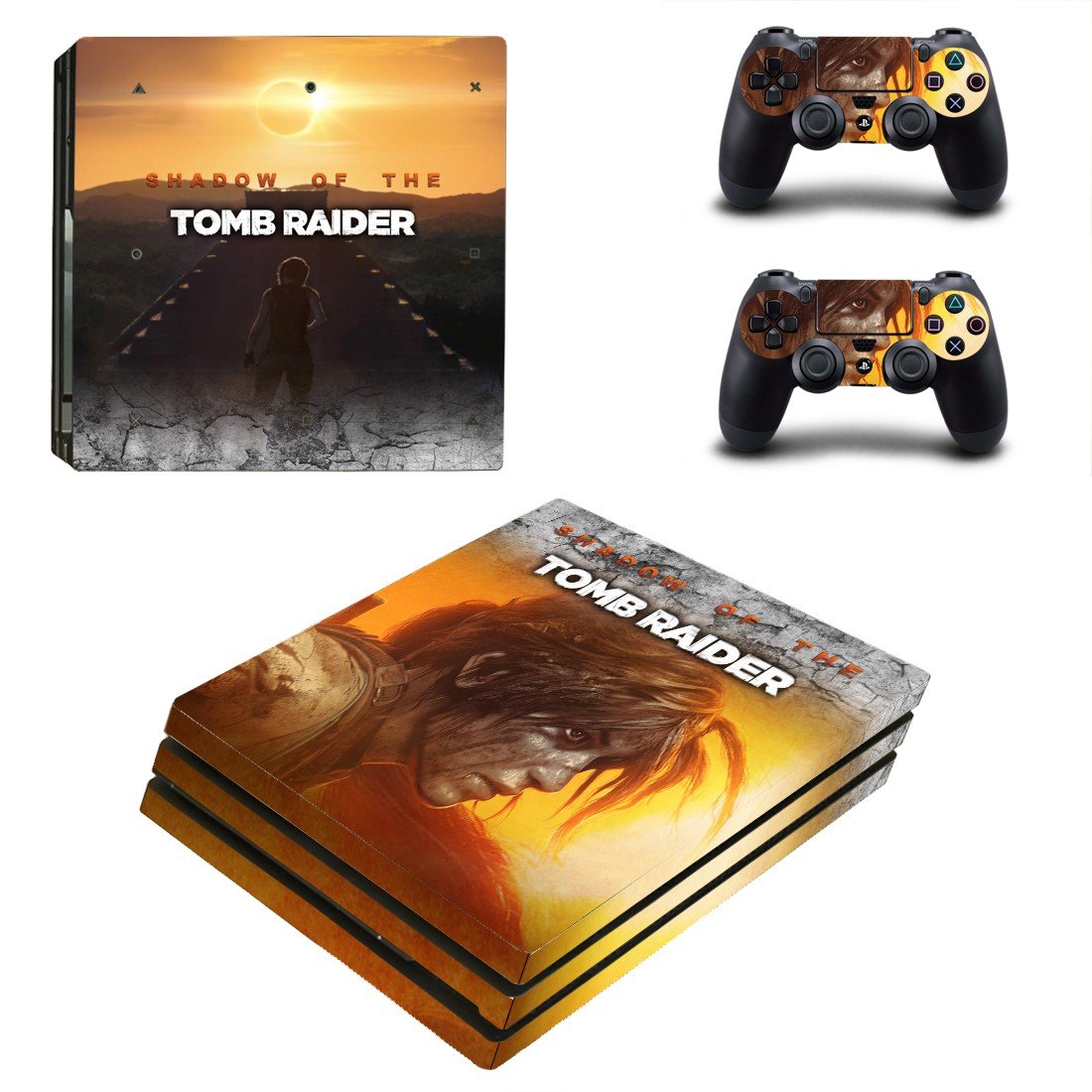 Shadow of the tomb raider decal skin sticker for PS4 Pro console and ...