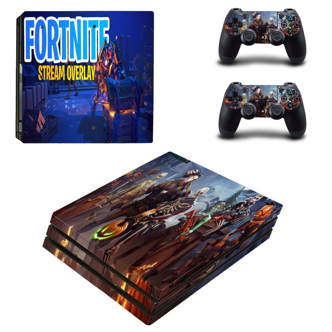Fortnite stream overlay decal skin sticker for PS4 Pro console and ...