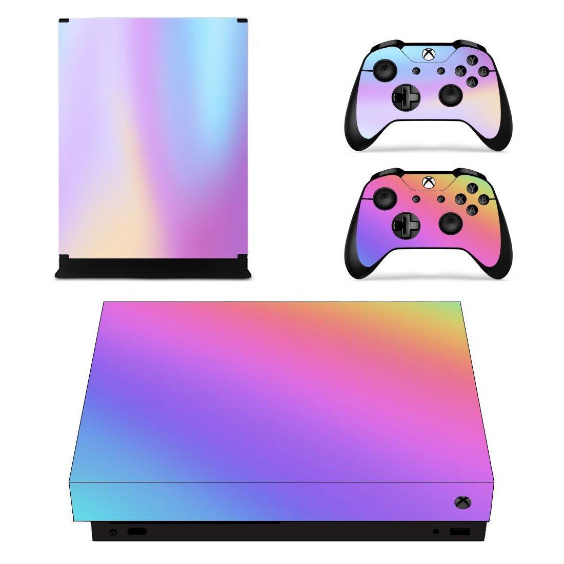 Pink Board decal skin sticker for Xbox One X console and controllers