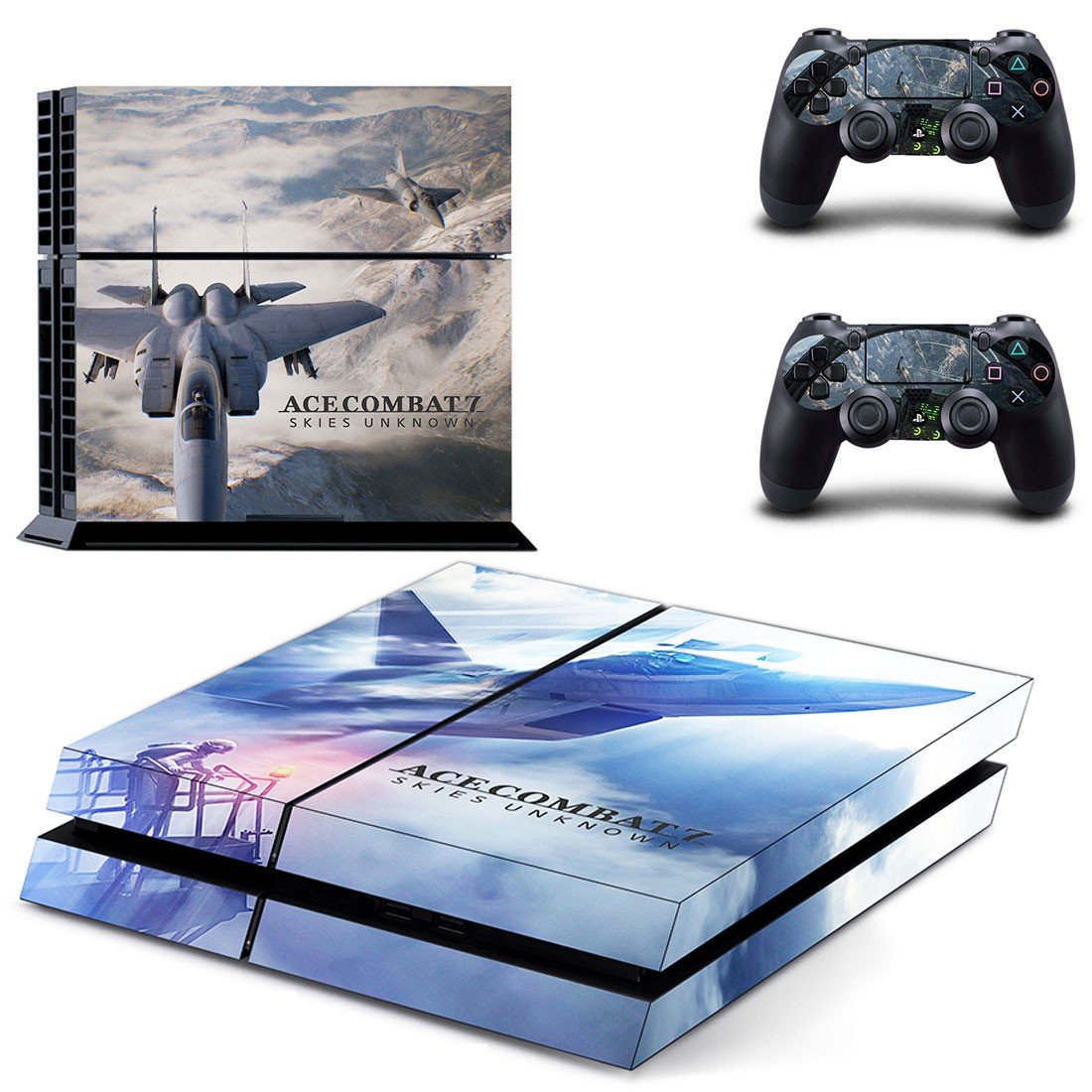 ACE Combat 7 decal skin sticker for PS4 console and controllers