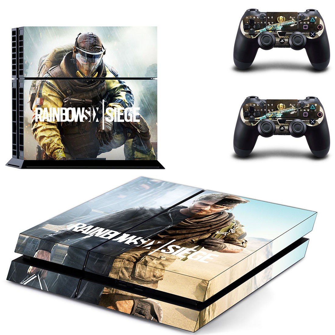 Rainbow Six Siege decal skin sticker for PS4 console and controllers