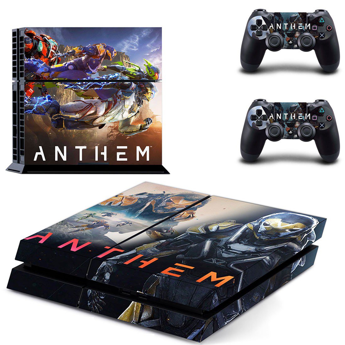 Anthem decal skin sticker for PS4 console and controllers