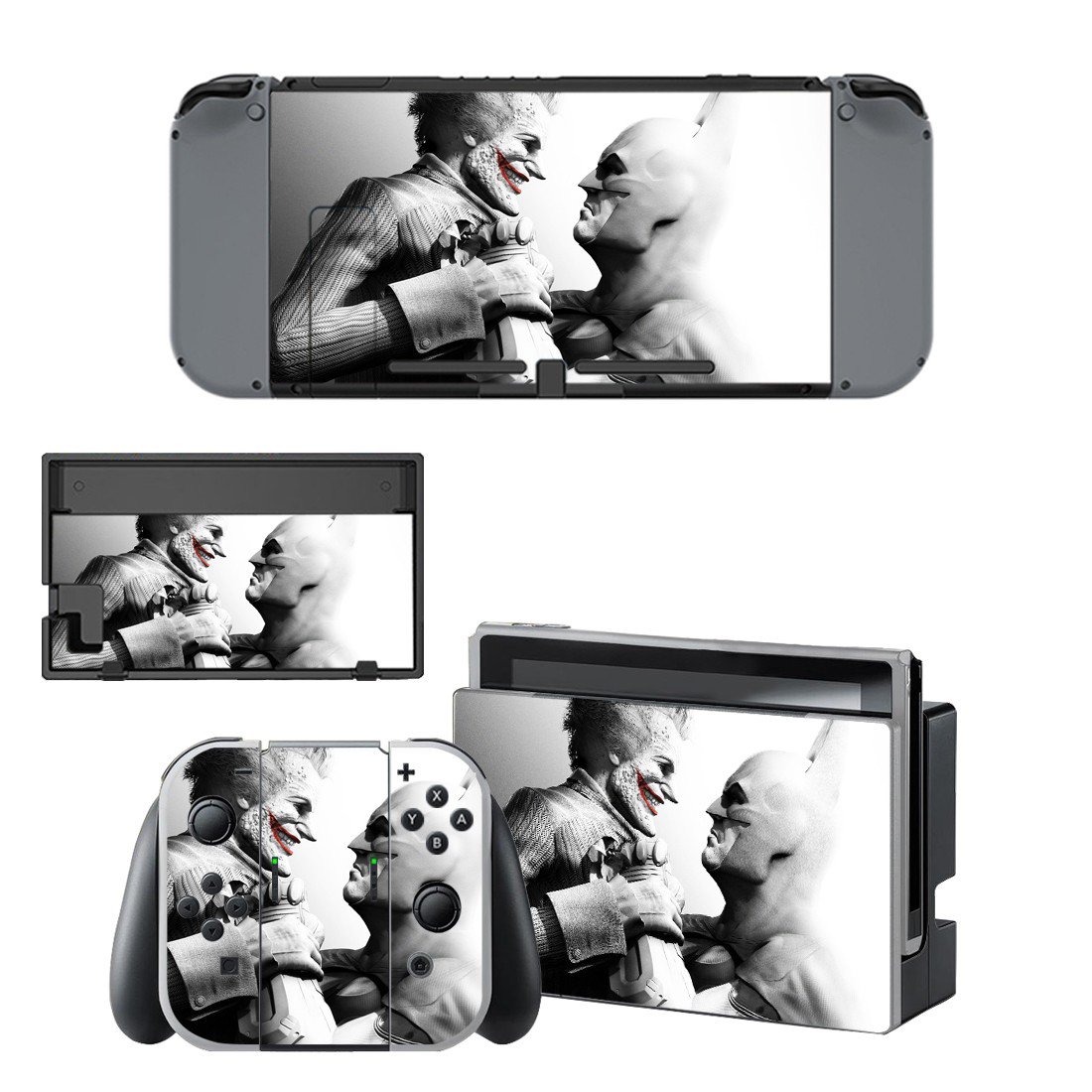 Batman and Joker decal skin sticker for Nintendo Switch console and ...