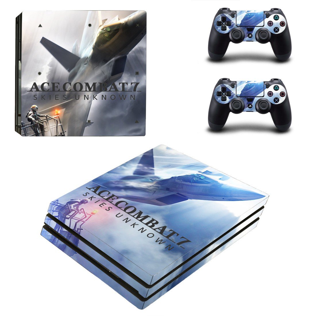 ACE Combat 7 decal skin sticker for PS4 Pro console and controllers