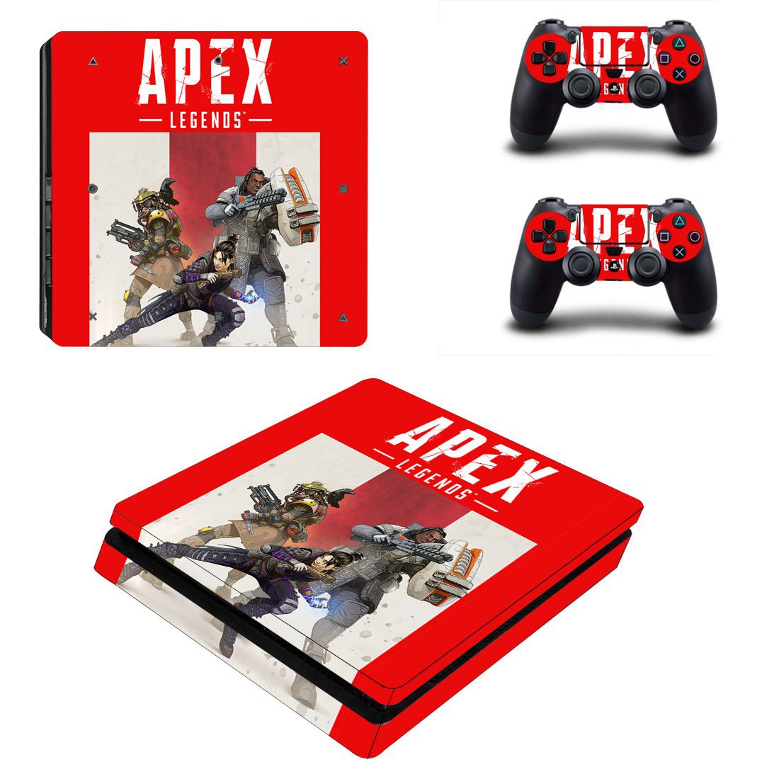Apex Legends decal skin sticker for PS4 Slim console and controllers