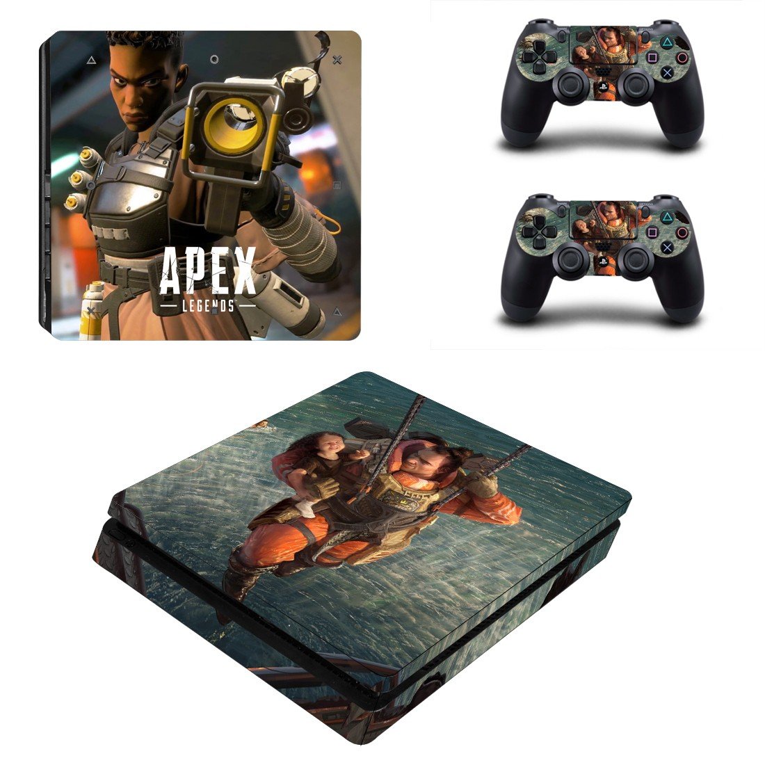 Apex Legends decal skin sticker for PS4 Slim console and controllers