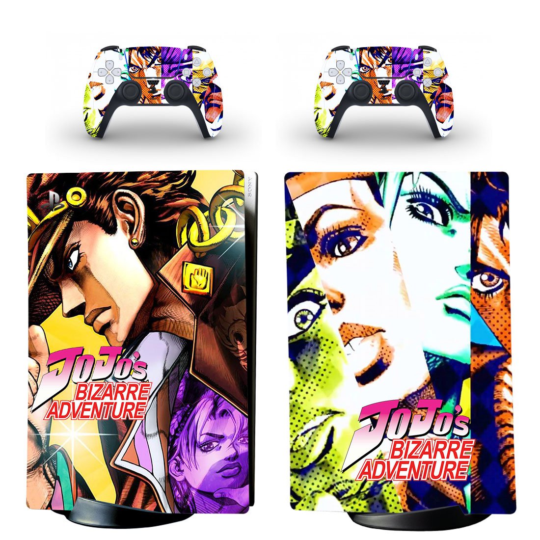 JoJo's Bizarre Adventure decal skin for PS5 digital Console with 2 ...