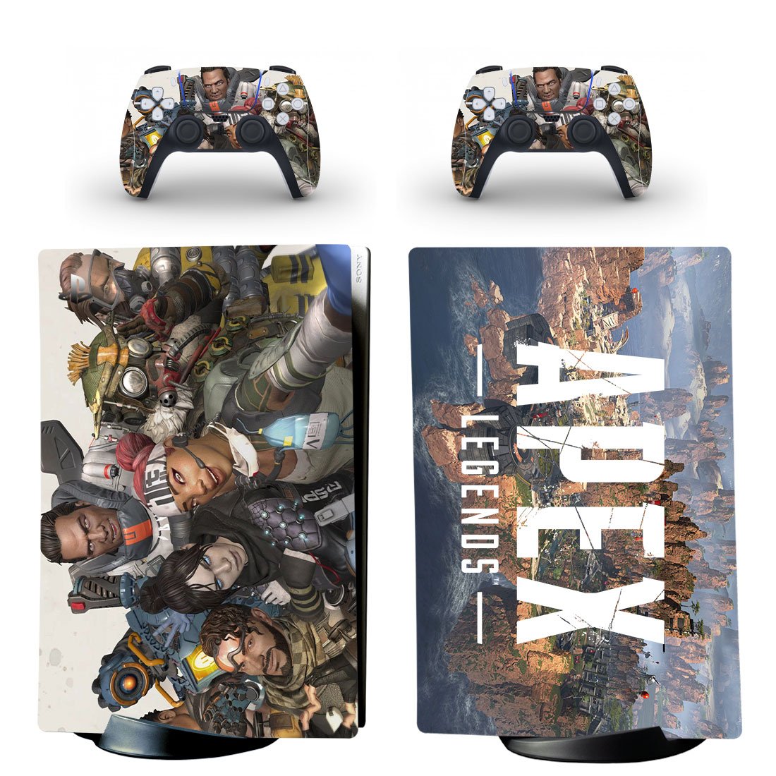 Apex Legends decal skin for PS5 digital Console with 2 Controllers