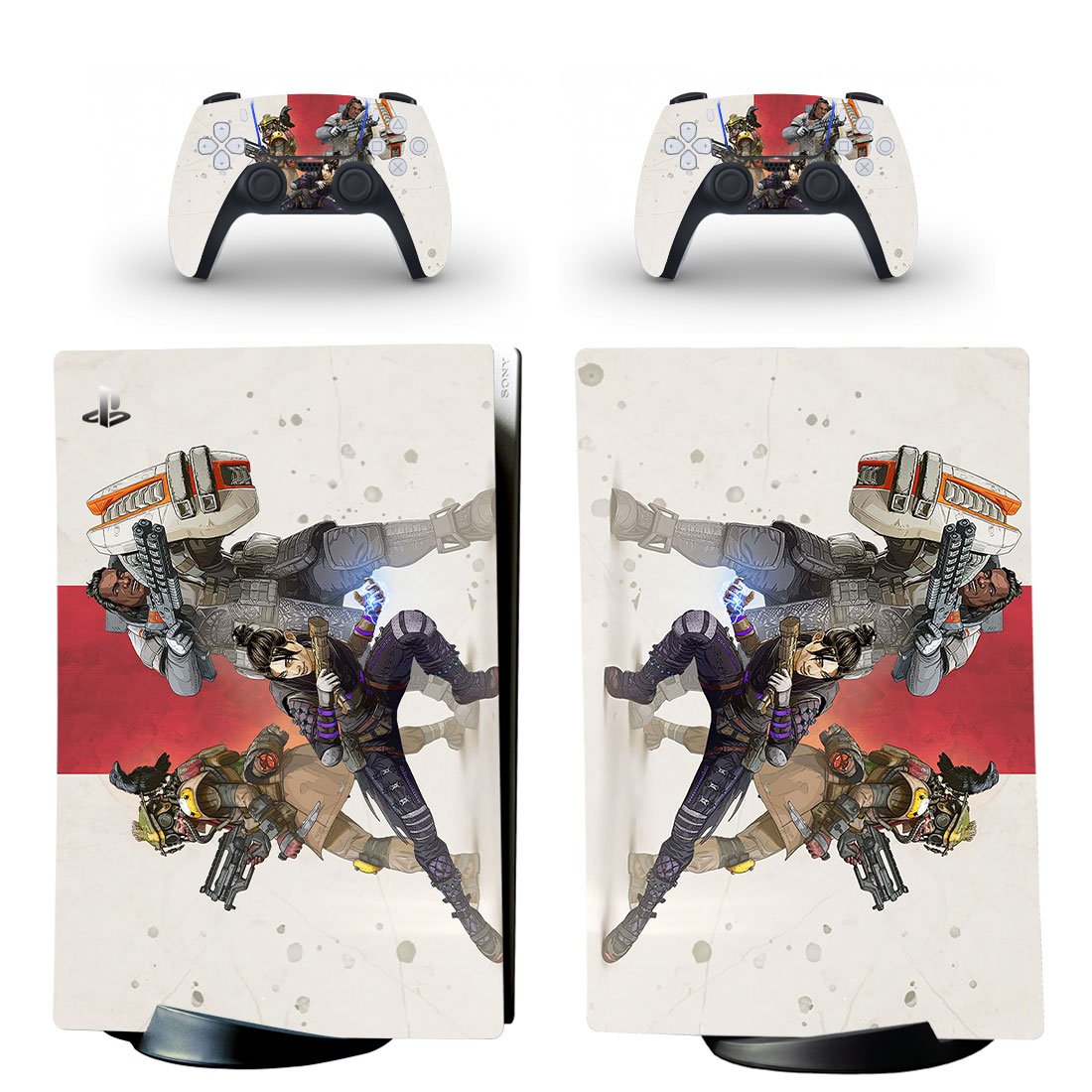 Apex Legends decal skin for PS5 digital Console with 2 Controllers