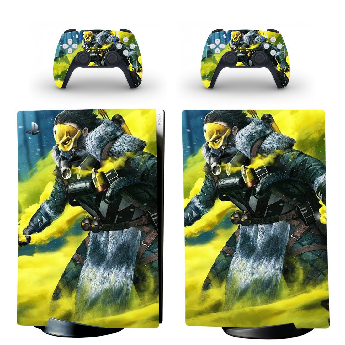 Apex Legends decal skin for PS5 digital Console with 2 Controllers