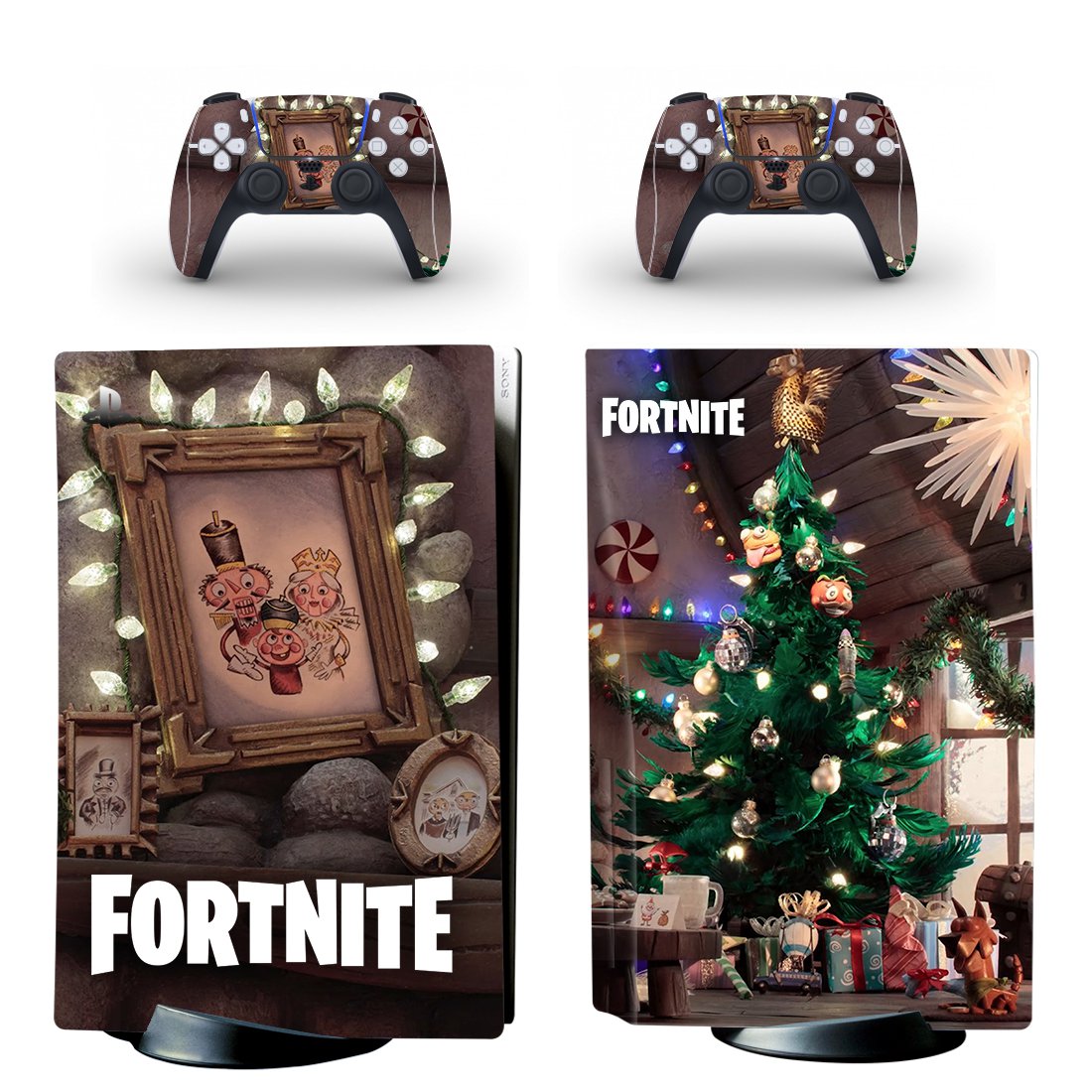 Fortnite decal skin for PS5 disc Console with 2 Controllers