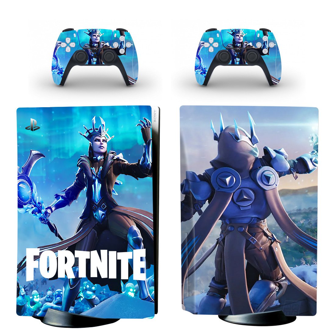 Fortnite decal skin for PS5 disc Console with 2 Controllers