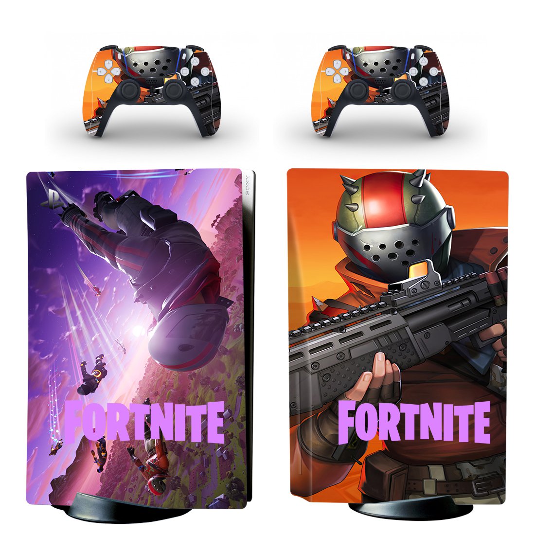 Fortnite decal skin for PS5 disc Console with 2 Controllers