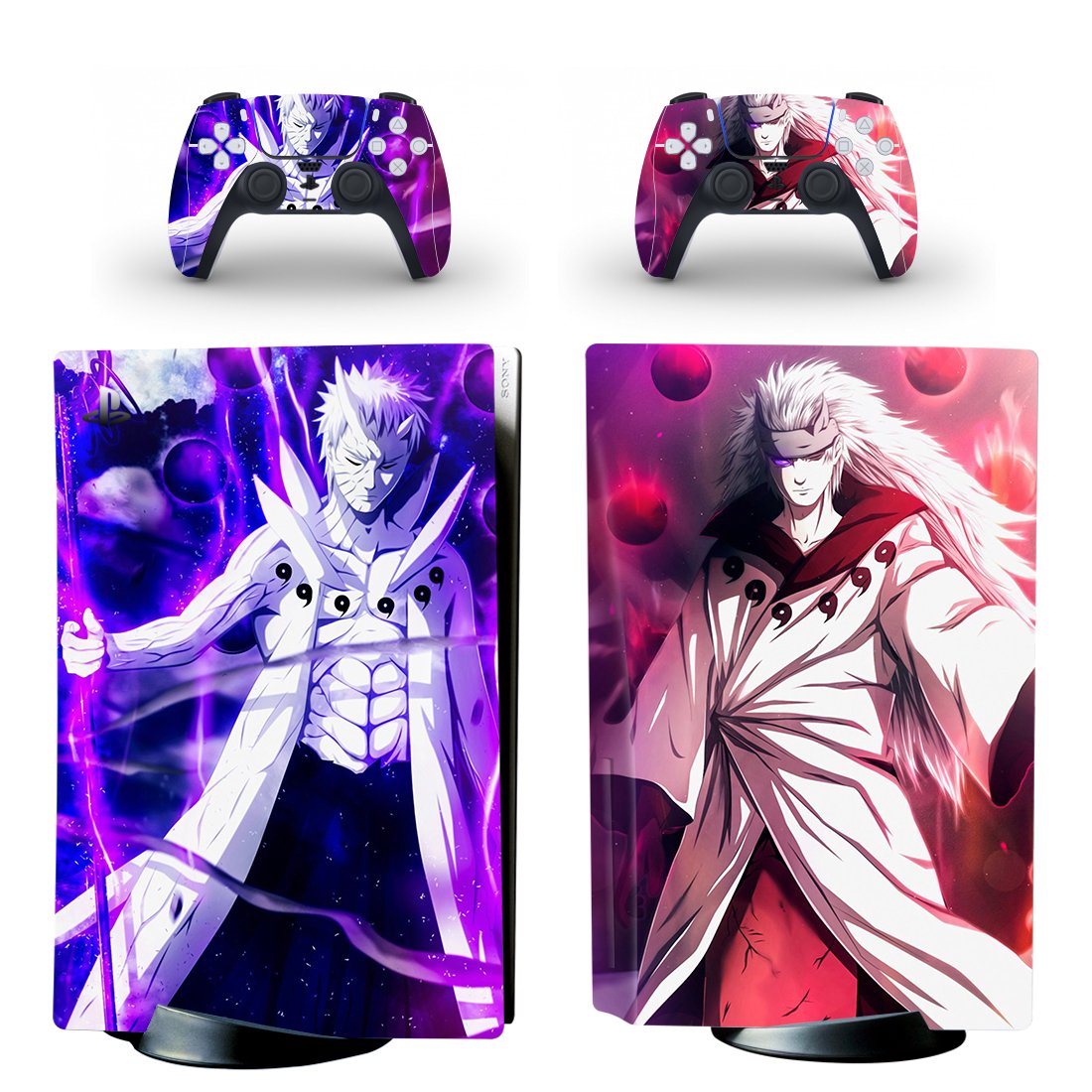Naruto decal skin for PS5 disc Console with 2 Controllers