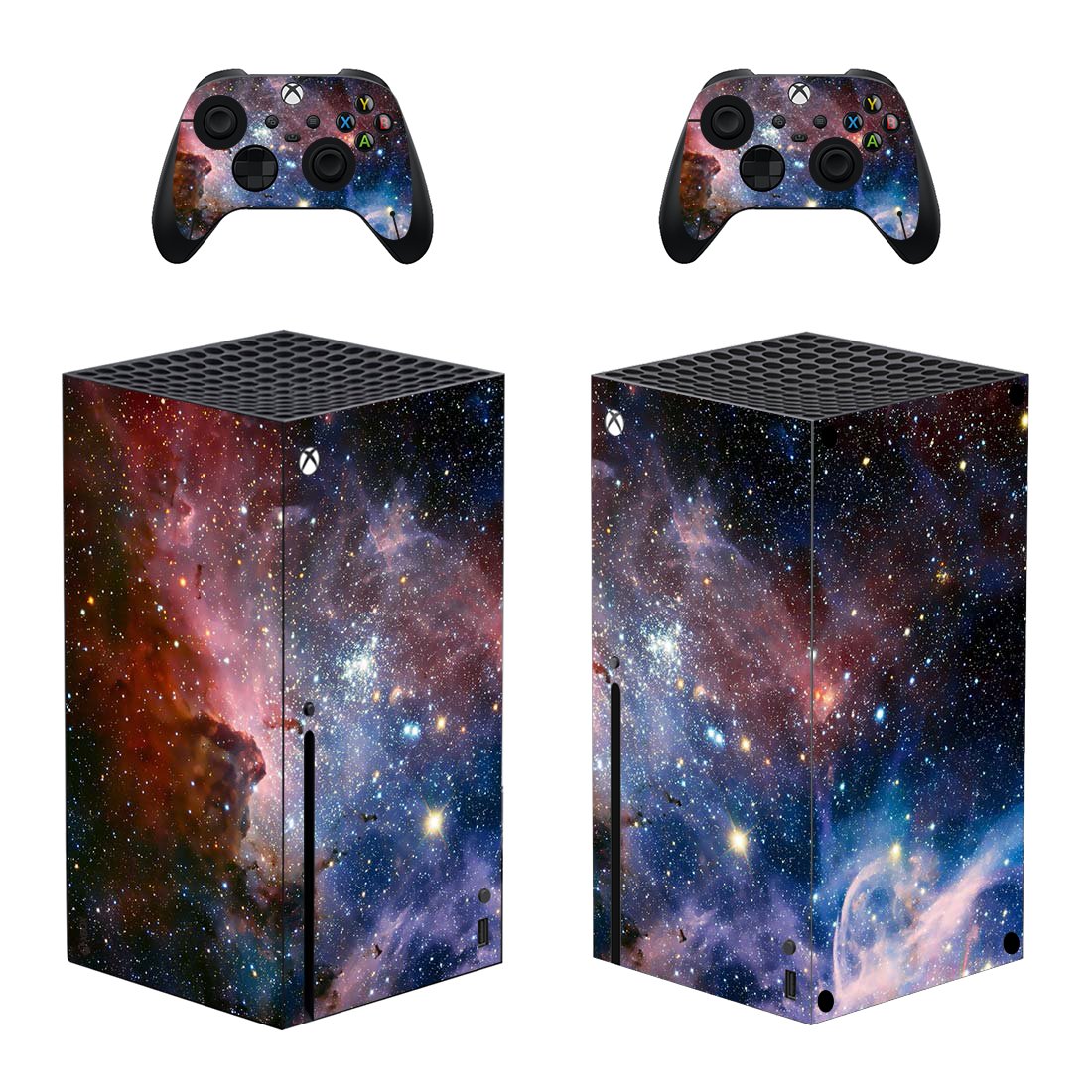 Sky View decal skin sticker for Xbox Series X console with controllers