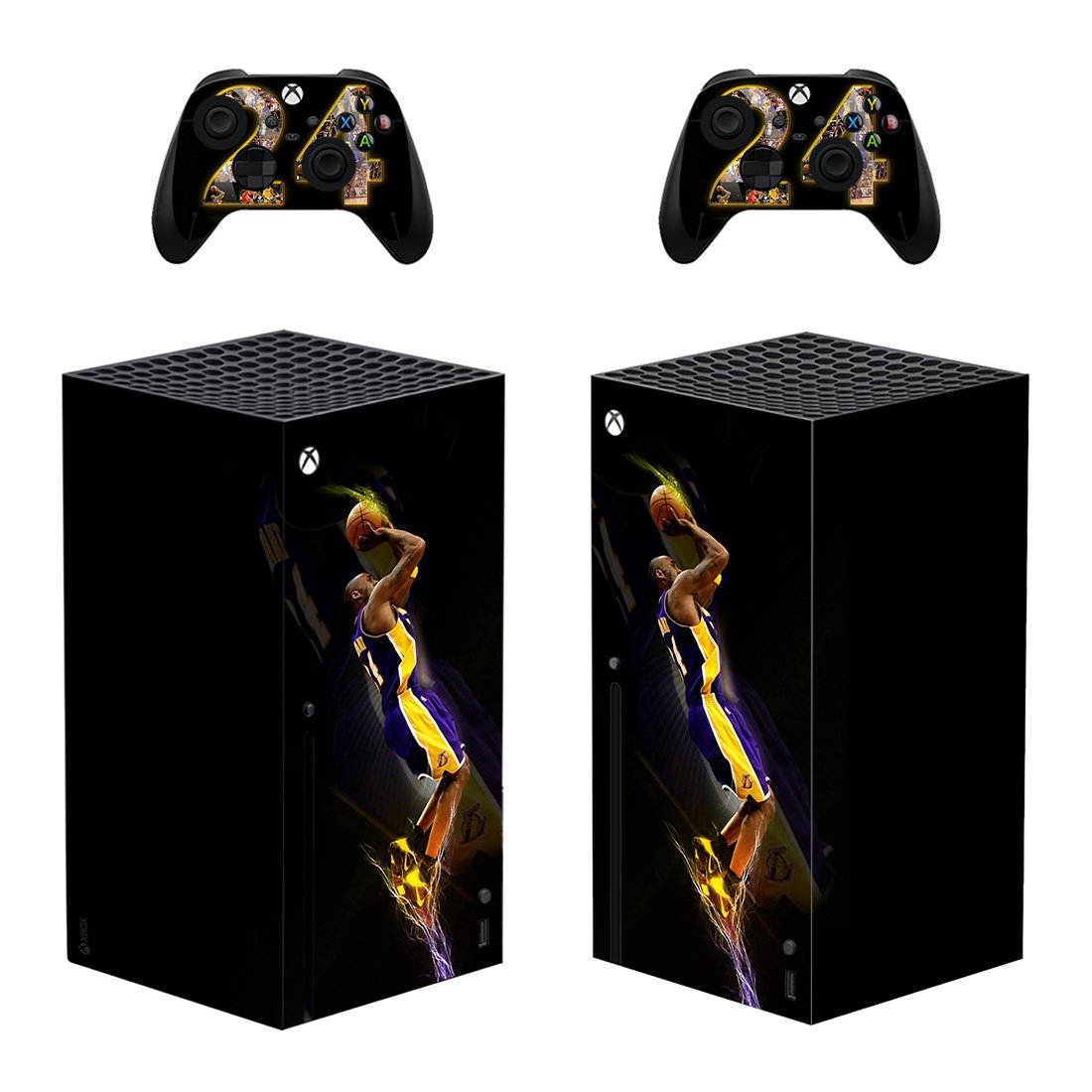 Kobe Bryant decal skin sticker for Xbox Series X console with controllers