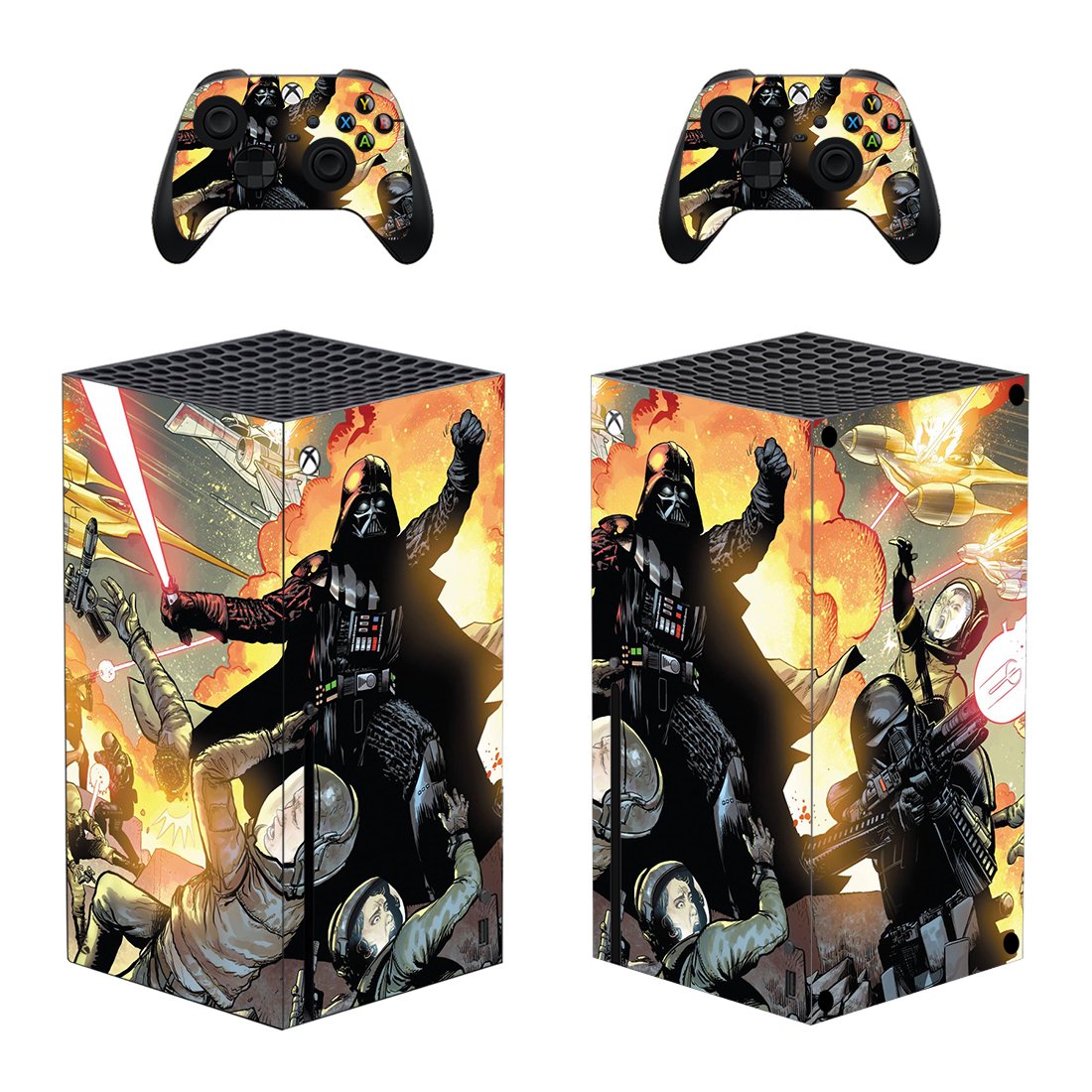 Star Wars decal skin sticker for Xbox Series X console with controllers