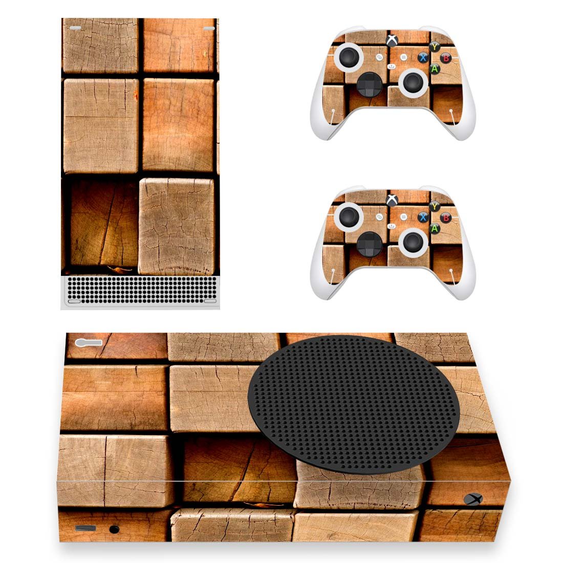 Solid Texture decal skin sticker for Xbox Series S console with controllers