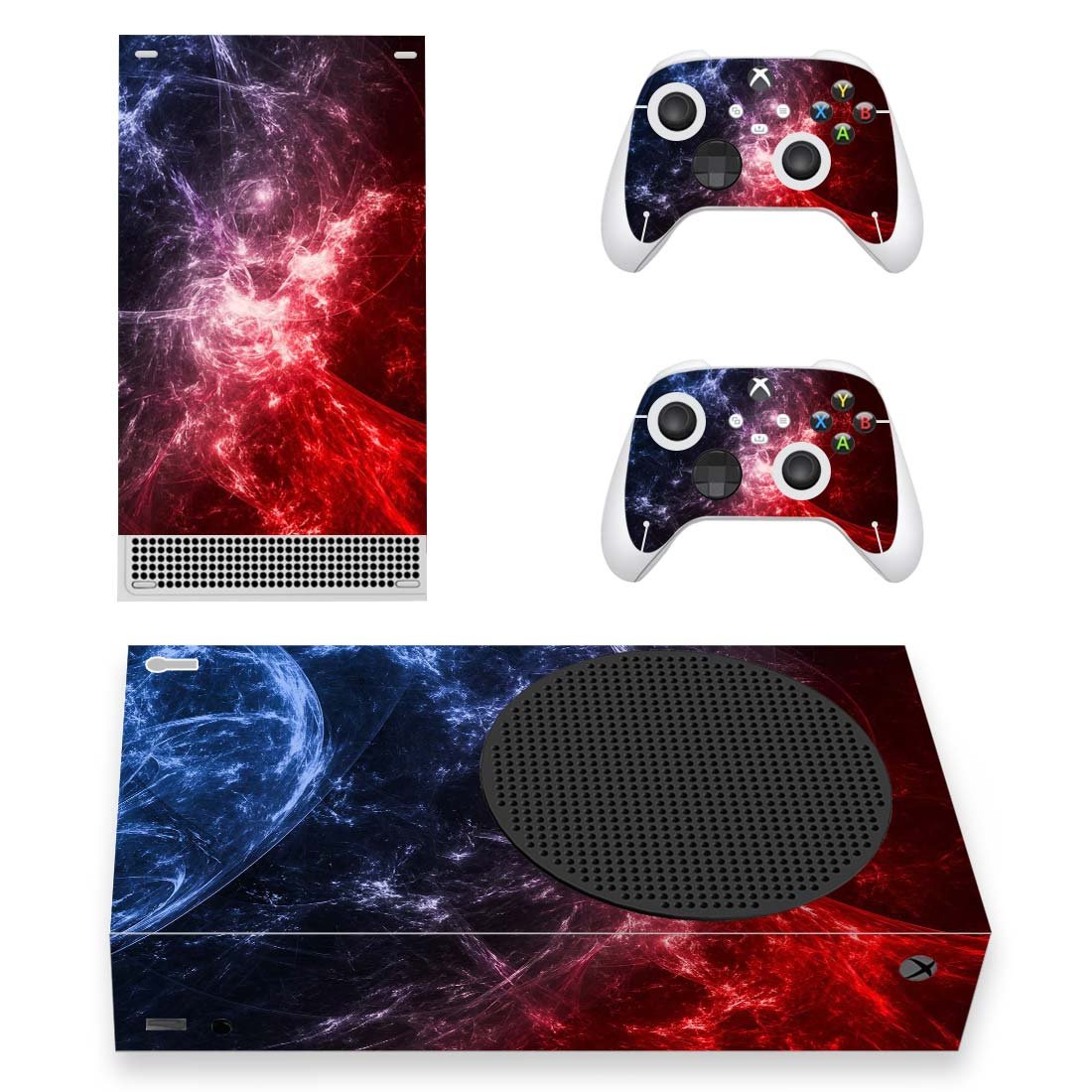 Sky View decal skin sticker for Xbox Series S console with controllers