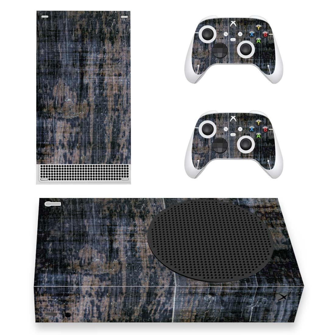 Solid Texture decal skin sticker for Xbox Series S console with controllers
