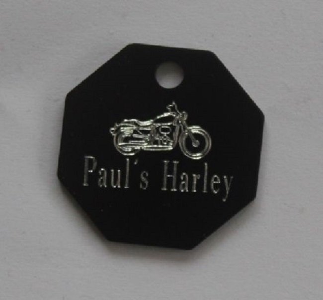any car or motorcycle key tag