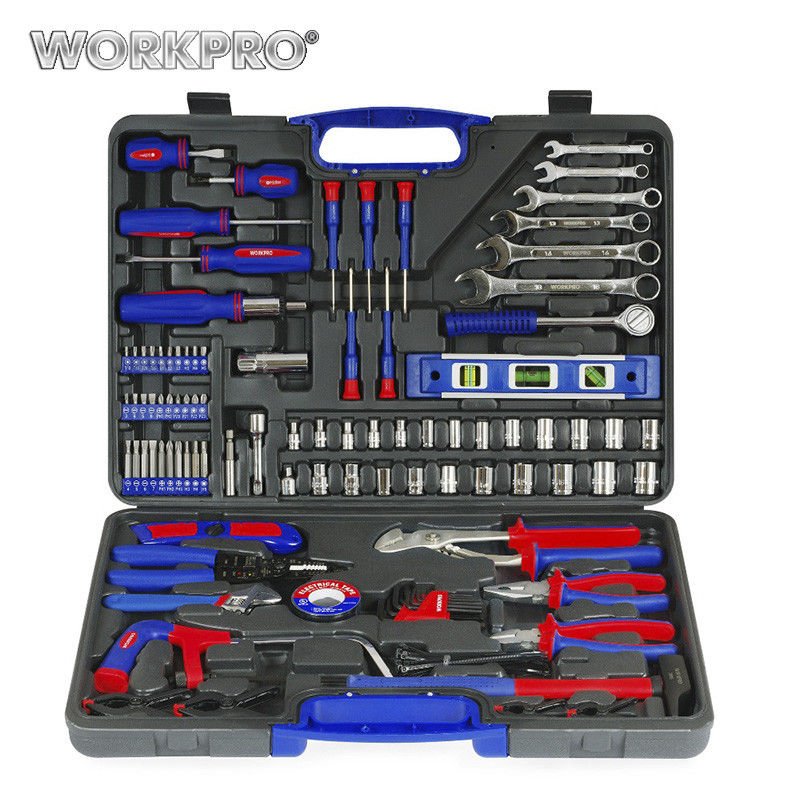 Workpro 139Pc Home Tools Household Tool Set Screwdrivers Set Pliers ...