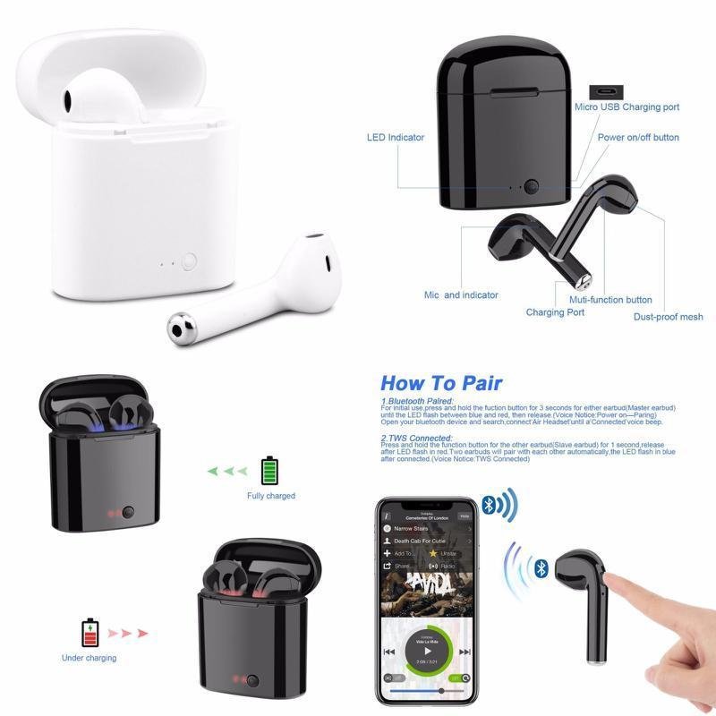 Earpods Wireless Earbuds Bluetooth Headphones For Apple iPhone Airpods