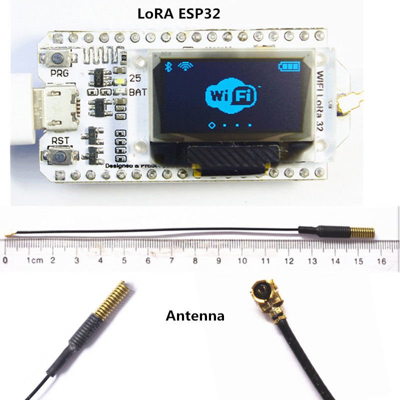 Lora Esp32 0.96 Inch Blue Oled Display Sx1278 Bluetooth Wifi Lora Kit ...
