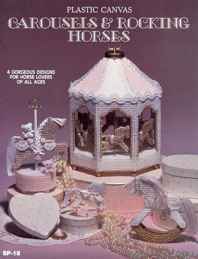 Carousels & Rocking Horses Plastic Canvas PATTERN NEW - 30 Days to Shop ...