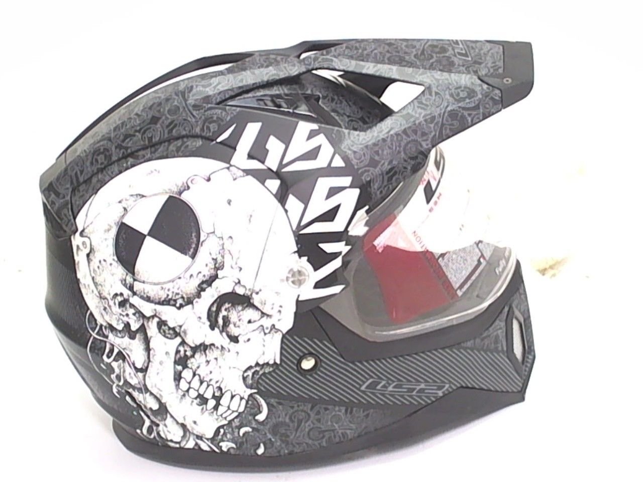 LS2 MX453 Test Machine Mens Motorcycle Helmet Black XXL