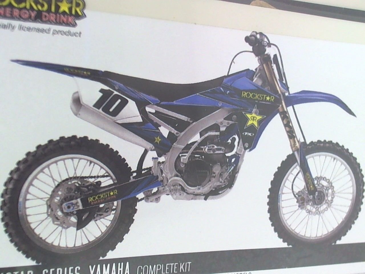 Factory Effex Rockstar 2015 Shroud Decal Graphics Kit 2010-2013 Yamaha YZ250F