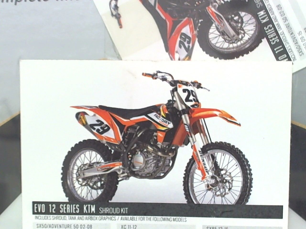 Factory Effex EVO12 Bike Shroud Graphic Decal Kit Team EVO 09-15 KTM SX 65