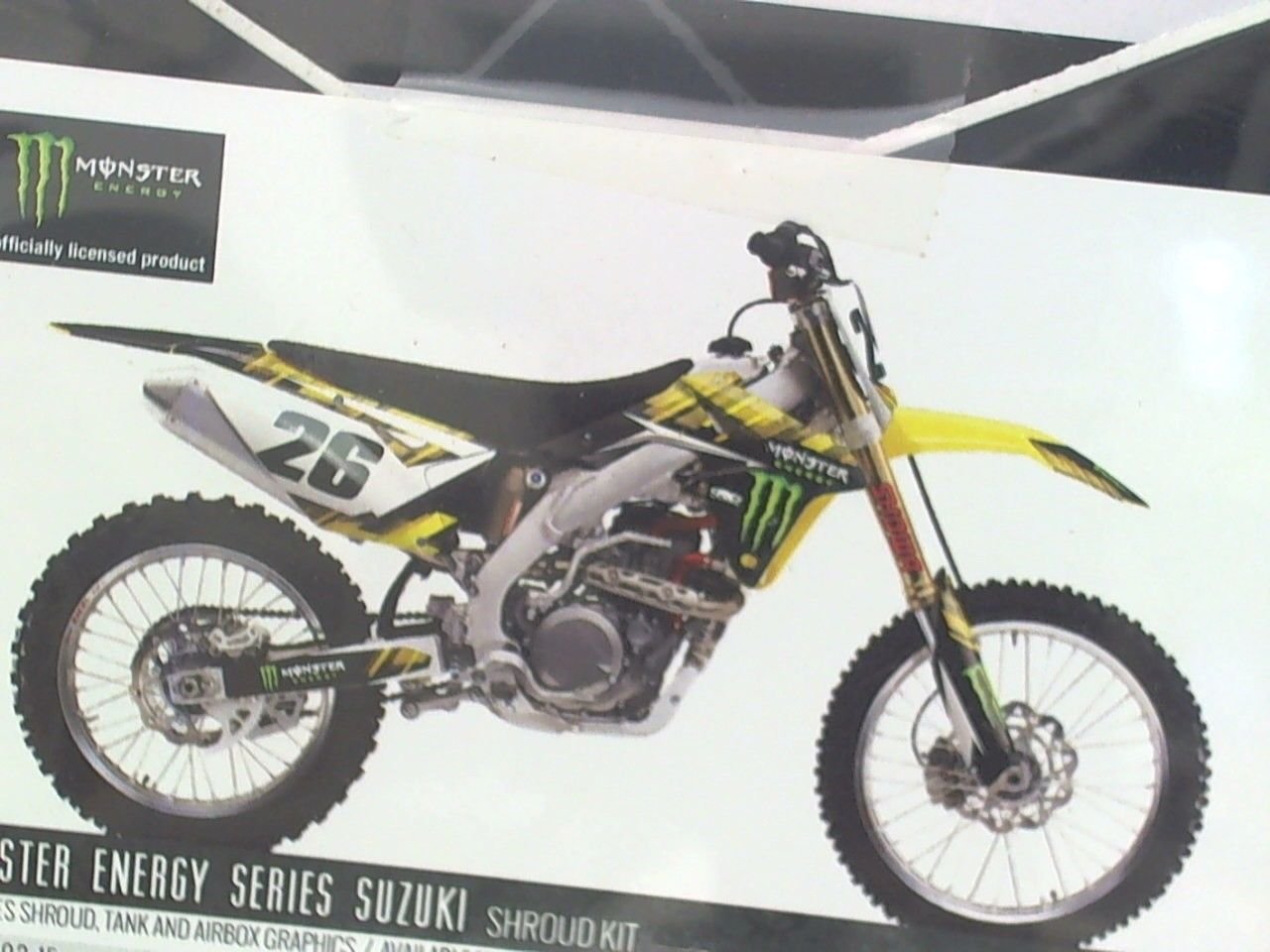 Factory Effex Monster Energy 2015 Shroud Decal Graphics Kit 08-15 ...