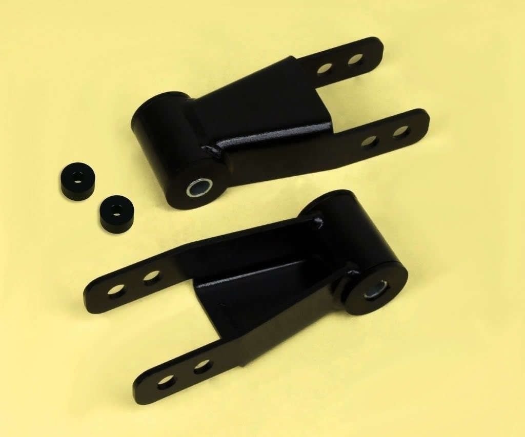 Rear 2" Drop Lowering Kit Steel Shackles 1997-2003 Ford F-150 2WD 4WD