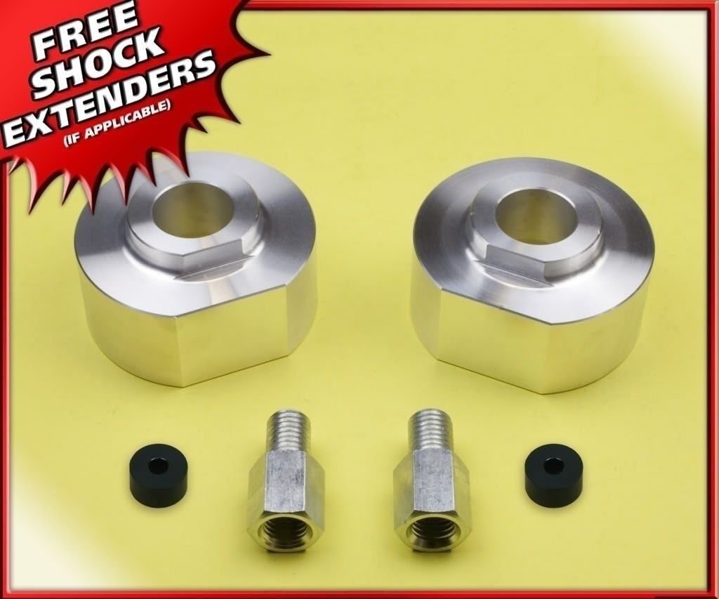 1.5" Front Leveling Lift Kit Silver Aluminum Spacers 1981-1996 Ford ...